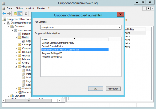 MailStore Outlook Add-In Deployment – MailStore Server Hilfe