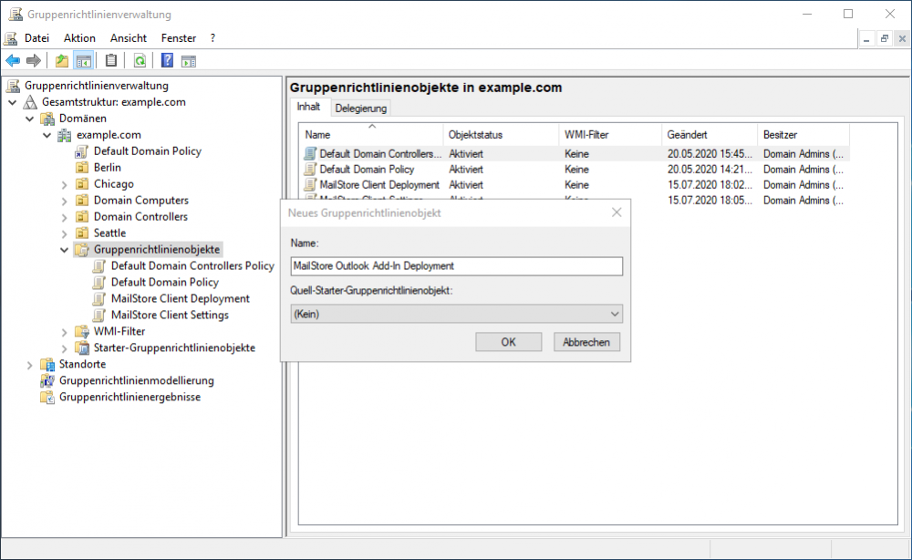 MailStore Outlook Add-In Deployment – MailStore Server Hilfe