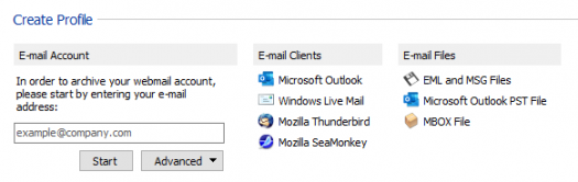 Archiving Email - MailStore Home Help