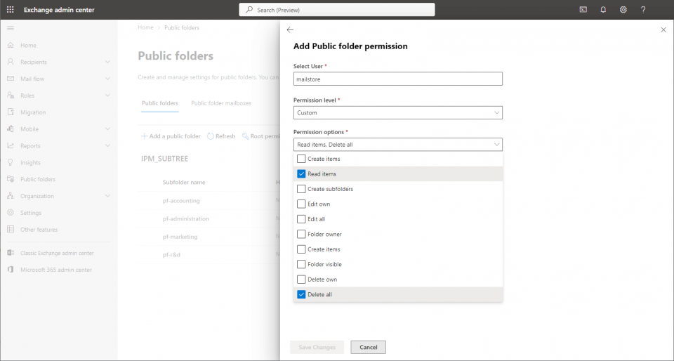Archiving Emails from Microsoft 365 - Modern Authentication - MailStore Server Help
