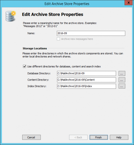 Moving the Archive - MailStore Server Help